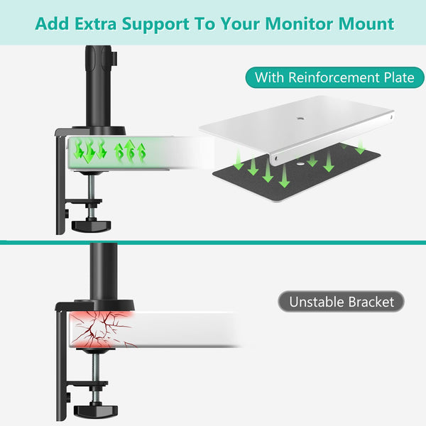 Computer Monitor Arm Clamp, Steel Reinforcement CGRP-W - WALI ELECTRIC