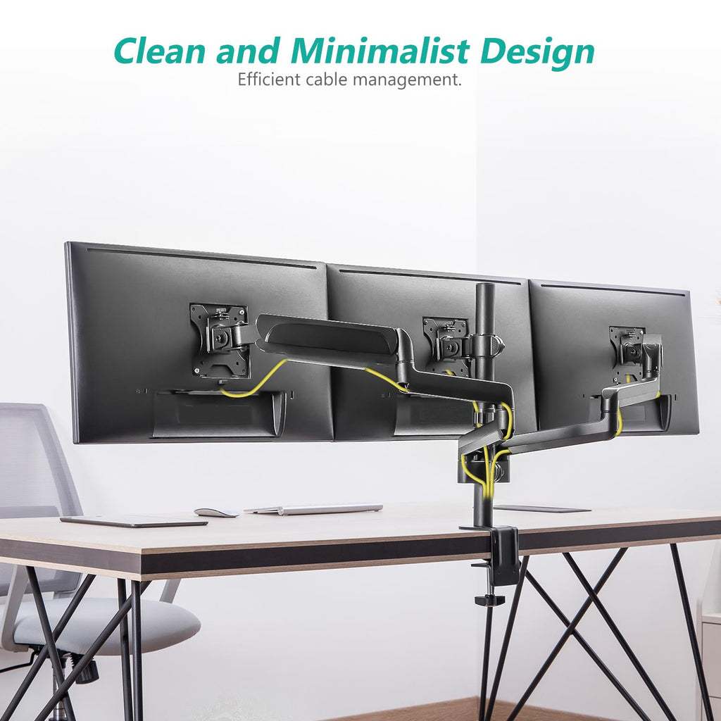 Premium Triple Monitor Mount GSDM003-P - WALI ELECTRIC