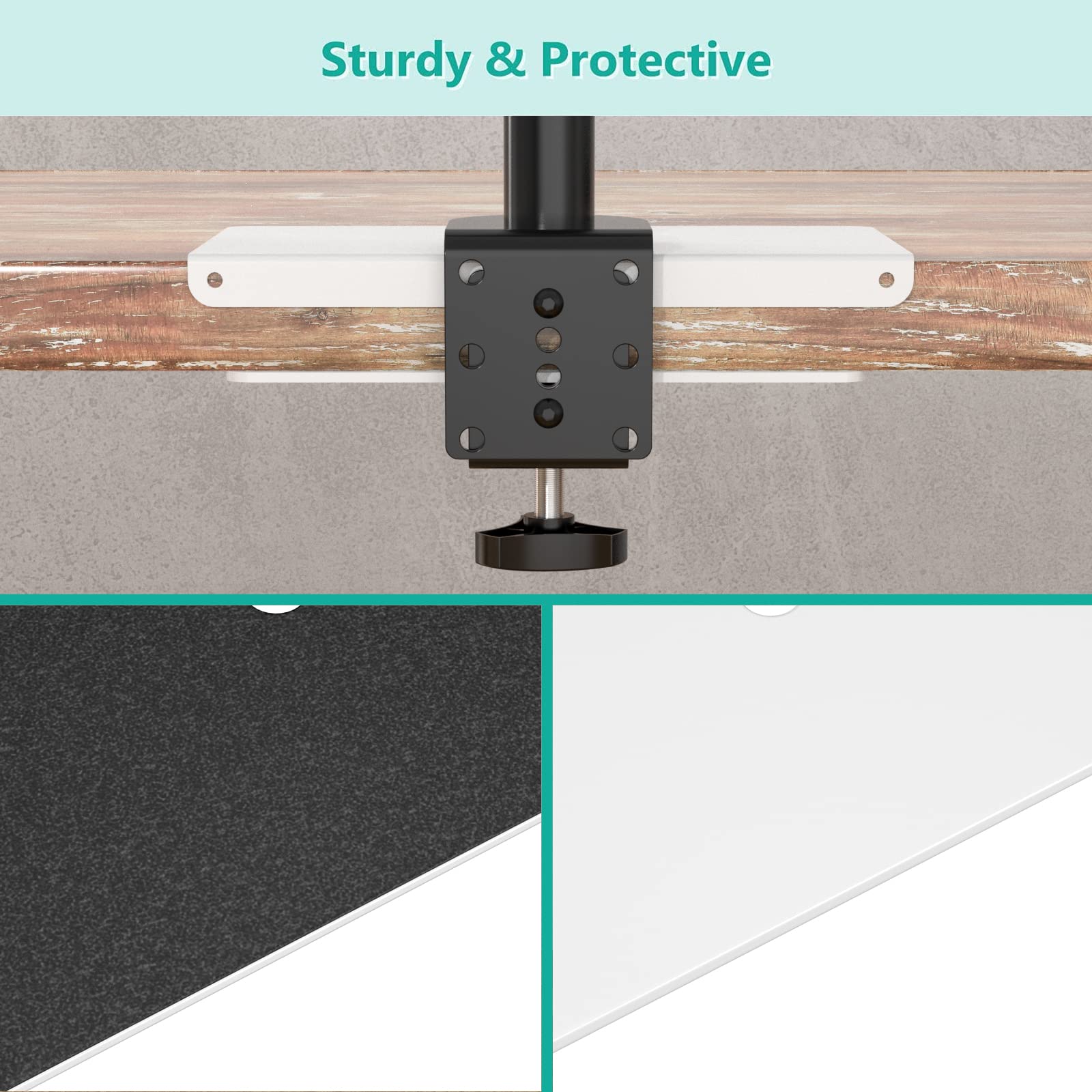 Computer Monitor Arm Clamp, Steel Reinforcement CGRP-W - WALI ELECTRIC